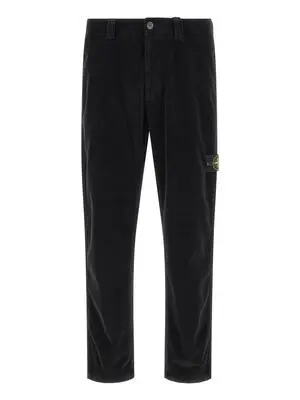 Stone Island 3100059 Corduroy Cotton Trousers - Black