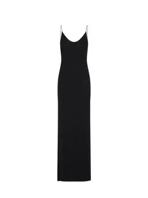 Saint Laurent Saint Lauren Long Dress - Black