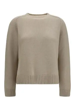 Loro Piana Parksville Cashmere Crewneck Sweater - Cream