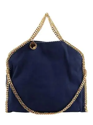 Stella McCartney Falabella Alter Suede Shoulder Bag With Metal Profiles - Blue