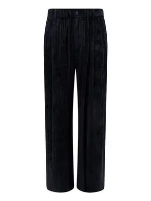 Giorgio Armani Corduroy Wide Leg Trousers - White