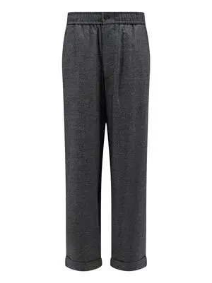 Giorgio Armani Virgin Wool & Cashmere Trousers - Black