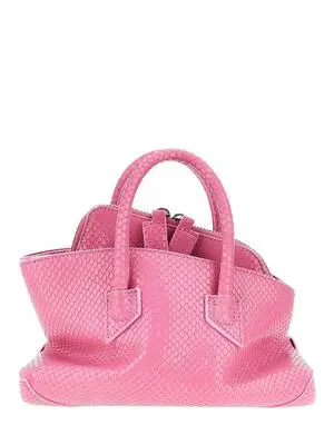 Attico Leather Mini 'la Passeggiata' Bag - Pink