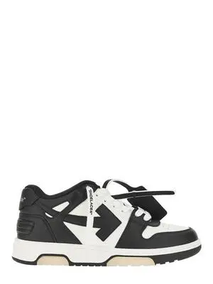 Off-White Out Of Office" Leather Sneakers - Black