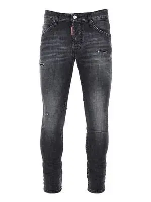Dsquared2 Stretch Denim Skater Jeans - Black