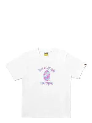 A BATHING APE X Aespa College Relaxed Fit T-shirt - White