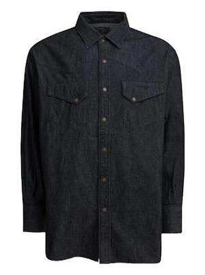 BEAMS Western Double Dye Shirt - Blue