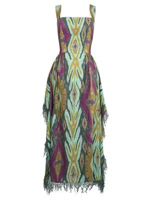 Lena Hoschek Medina Cotton Midi Dress - Multi