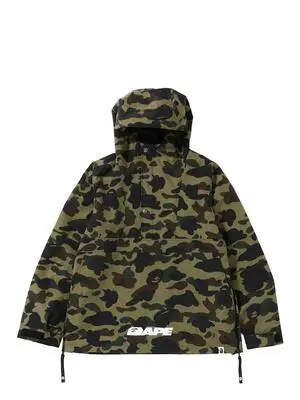 A BATHING APE 1st Camo Block Pullover Jacket - Green