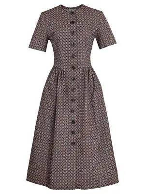 Lena Hoschek Maxima Cotton-blend Midi Dress - Print
