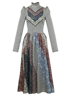 Lena Hoschek Vanderbilt Cotton Midi Dress - Print