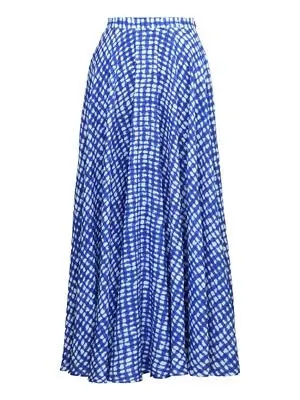 Lena Hoschek Country House Cotton-blend Maxi Skirt - Blue