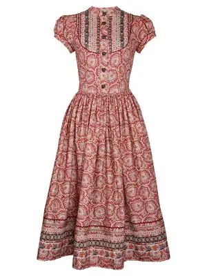 Lena Hoschek Gretl Cotton Midi Dress - Print