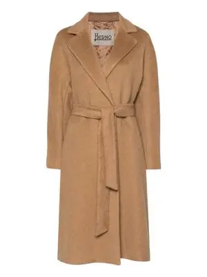 Herno Belted Coat - Brown