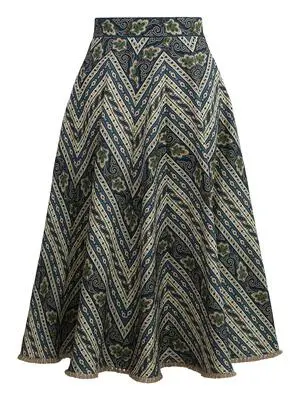 Lena Hoschek Cotton Midi Skirt - Multi