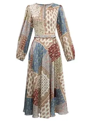 Lena Hoschek Bazaar Cotton Midi Dress - Multi
