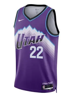 Nike Nba Darryn Peterson Utah Jazz Icon Edition Swingman Jersey - Field Purple