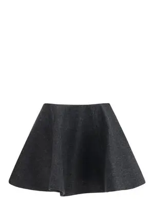 GANNI Wool Peacoat Skirt - Grey