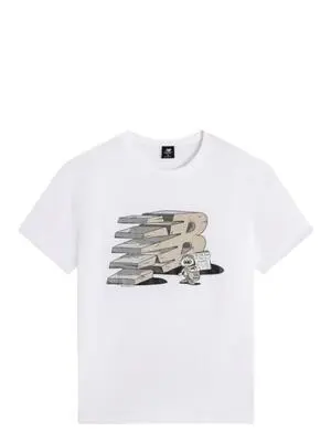 NEW BALANCE 3d Logo T-shirt Asia Sizing - White