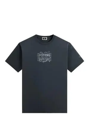 Kith Ss24 X New York Botanical Garden Title Page Vintage T-shirt 'nocturnal - Navy