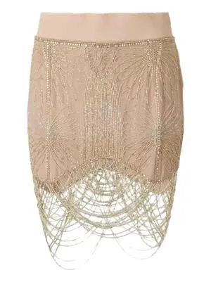 Attico Mini Skirt Metallic