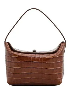 Christopher Esber Turnlock Embossed Mini Bag - Cognac