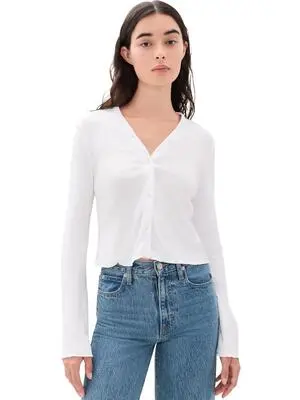 ASHER Chelsea Cardigan - White