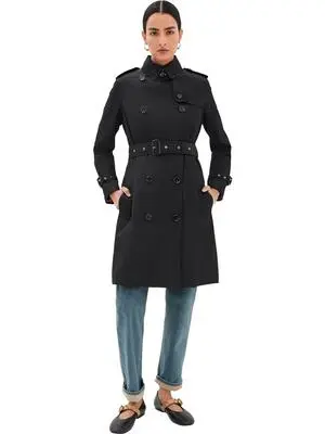 Burberry Kensington Trench Coat - Black
