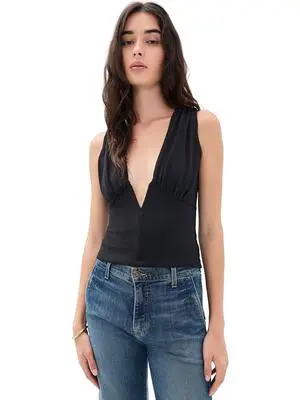 Susana Monaco V-neck Tank Top - Black