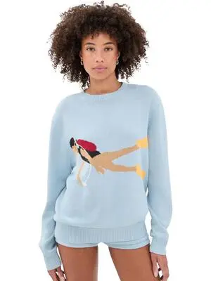 YELLOW THE LABEL Diver Cotton Pullover - Light Blue