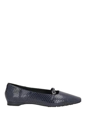 SEBAS. Sebas Leather Ballet Flats - Blue