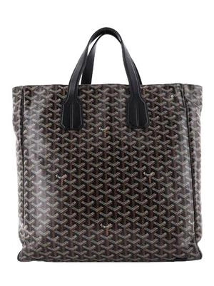 Goyard Voltaire Iii Tote Coated Canvas - Black