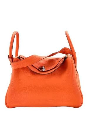 Hermès Lindy Bag Clemence 30 - Orange