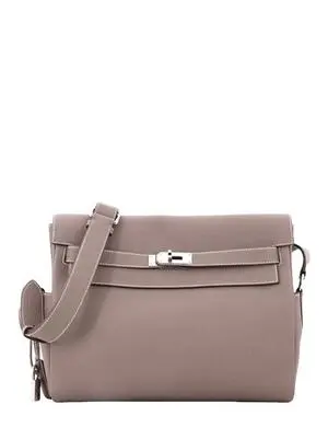 Hermès Kelly Messenger Bag Togo Gm - Grey