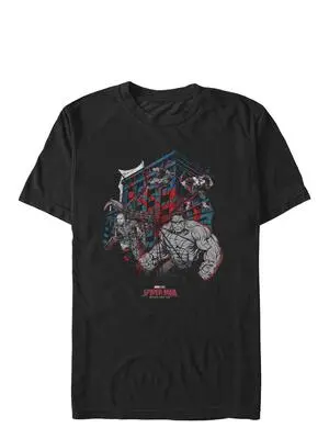 SPIDER-MAN: BRAND NEW DAY Marvel Spider-man Brand New Day Villains In Spidey Web T Shirt - Black