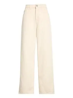 RÓHE Bruun High Waist Baggy Wide Leg Jeans - Ecru