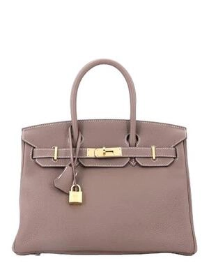 Hermès Birkin Handbag Togo With Gold Hardware 30 - Grey