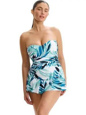 GOTTEX Island Breeze Bandeau Swimdress - Blue-multi