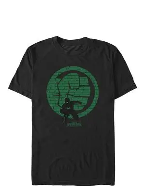 SPIDER-MAN: BRAND NEW DAY Marvel Spider-man Brand New Day Hulk Fist Wall Logo T Shirt - Black
