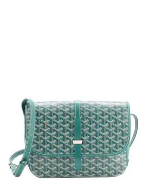 Goyard Belvedere Ii Messenger Bag Coated Canvas Mm - Green