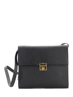 Hermès Clic Wallet On Strap Chevre Mysore 16 - Black