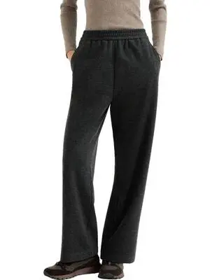 Brunello Cucinelli Cashmere Interlock Track Trousers - Anthracite