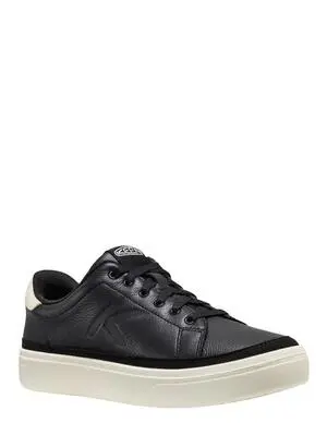Keen Km1 Leather Court Sneaker - Black/birch
