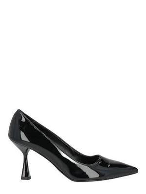 NILA & NILA Synthetic Material Pointed Toe Spool Heel Pumps - Black