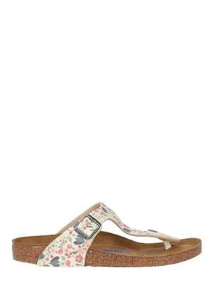 BIRKENSTOCK Thong Sandal With Floral Print - White