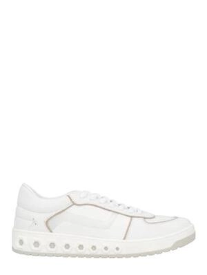 BORN OUTSIDE Leather And Mesh Low-top Sneakers - White