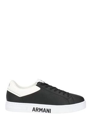 Armani Exchange Cow Leather Sneakers - Black