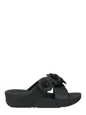 Fitflop Sandals With Floral Appliqués - Black