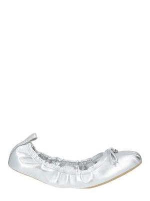 Hogan Ballet Flats In Leather - Silver