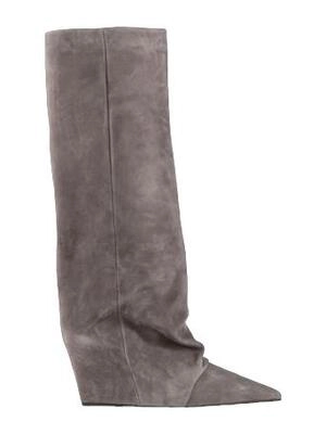 VIC MATIE Suede Pointed Toe Boots - Grey